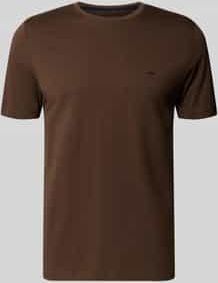 Fynch-Hatton T-Shirt mit Rundhalsausschnitt und Label-Stitching