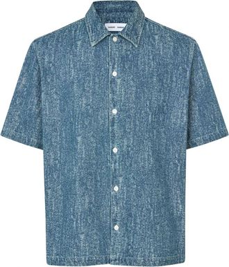 Sams&oslash;e & Sams&oslash;e Stylisches X Hemd f&uuml;r M&auml;nner - - Shirts - Herren - Blau - M