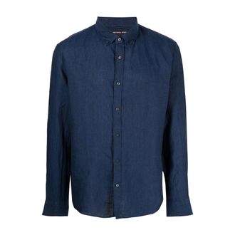 Michael Kors Homme, Chemises, Bleu, Taille: 2XL 511 Camicia In Lino