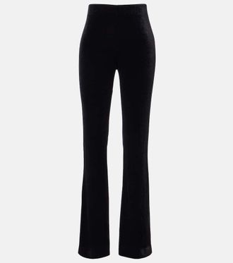 Dorothee Schumacher High-Rise-Schlaghose Soft Elegance aus Samt