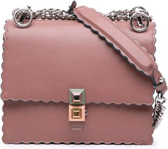 Fendi petit sac à bandoulière Kan I en cuir Scalloped (2016-2025) - Rose