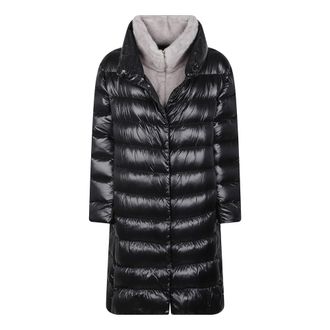 Herno Lange Daunenjacke - - Coats - Damen - Schwarzk - S