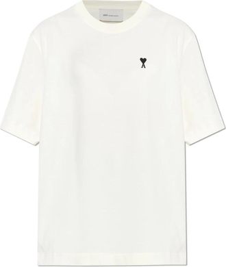 Ami Femme, Tops, Beige, Taille: 38 FR Place des Victoires Print T-Shirt