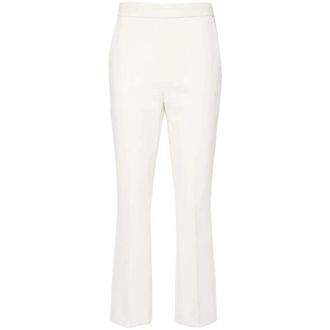Max Mara Wei&szlig;e Hose f&uuml;r Stilvolle Frauen - - Trousers - Damen - Wei&szlig; - L