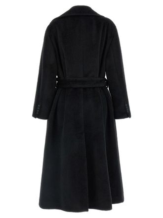 Dolce & Gabbana Virgin Wool Blend Robe-Style Coat - Black