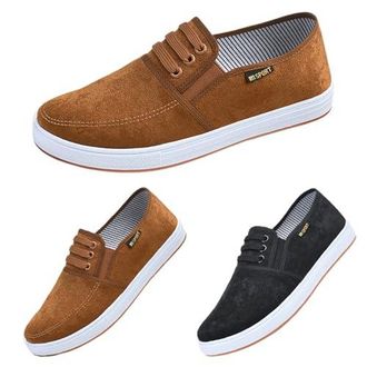 Generic Chaussures de sport pour hommes sans lacets : chaussures de jogging &agrave; enfiler chaussures de course respirantes baskets r&eacute;sistantes &agrave; labrasion chaussu