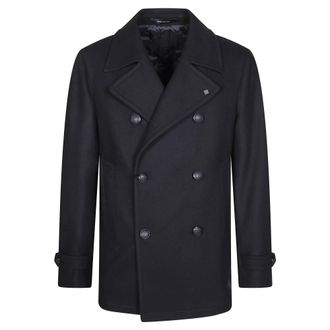 Tagliatore Doppelreihiger Mantel - - Coats - Herren - Blau - XL