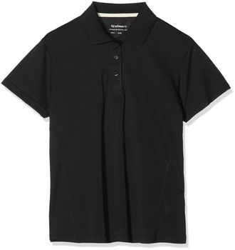 James & Nicholson Damen Ladies&acute; Polo Hight Performance Poloshirt, Schwarz (Black), 38 (Herstellergr&ouml;&szlig;e: L)