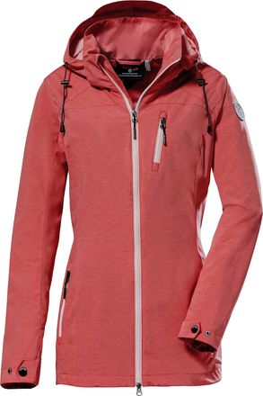 G.I.G.A. DX Damen Funktionsjacke/Outdoorjacke mit abzippbarer Kapuze - GS 31 WMN JCKT, dunkelkoralle, 40, 38341-000