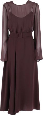P.A.R.O.S.H. P.a.r.o.s.h., Femme, Robes, Brun, Taille: 38 FR Abito