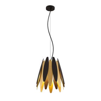 Lucande Pendelleuchte Lounit (Design, Modern) in Schwarz aus Metall (1 flammig E27) - Design-H&auml;ngeleuchte Esstischlampe H&auml;ngelampe H&auml;ngeleuchte Wohnzimmerleuc