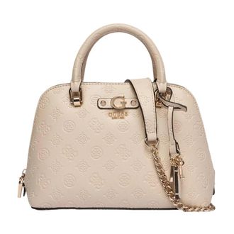 Guess Dita Dome Satchel - - Bags - Damen - Beige - ONE SIZE