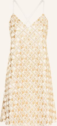 Greek Archaic Kori Strandkleid Mit Glitzergarn weiss