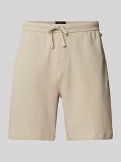 HUGO BOSS Regular Fit Shorts mit Strukturmuster