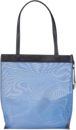 Loewe Pre-owned Sac Cabas en Maille - Femme - Pre-owned - Bleu - Taille: ONE Size