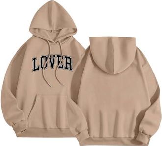 Generic Sweat &agrave; capuche pour femme Saint-Valentin 2026, kaki, XXL