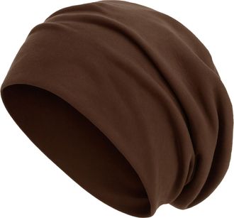 style3 Slouch Beanie aus atmungsaktivem, feinem und leichten Jersey Unisex M&uuml;tze Haube Bini Einheitsgr&ouml;&szlig;e