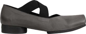 Uma Wang Calfskin Leather with Crossover Straps Ballet Flat - Gray