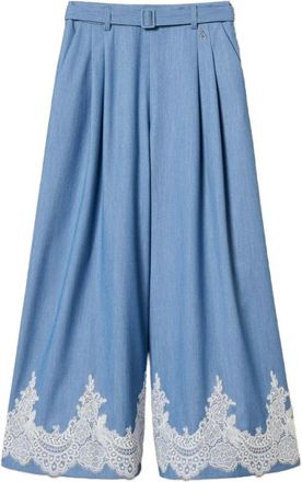 Twinset Femme, Jeans, Bleu, Taille: 36 FR Wide Jeans