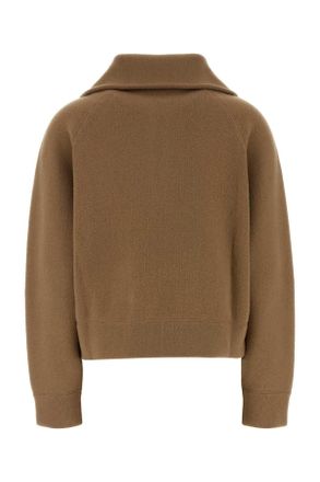 Prada Cashmere Polo-Collar Polo Sweater - Beige