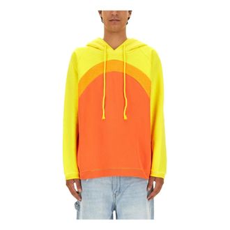 ERL Rainbow Hoodie Knit - - Sweatshirts & Hoodies - Herren - Orange - M
