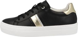 Geox Femme D Claudin A Basket, Black Platinum, 38 EU