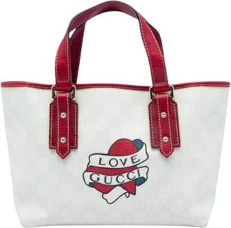 Gucci Sac &agrave; main vintage en toile Pre-owned - Femme - Pre-owned - Blanc - Taille: ONE Size