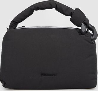 J.W.Anderson Sac The Jwa Puffy Corner Cuir Noir
