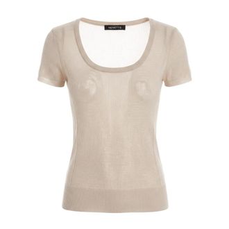Nenette Maglia - - Tops - Damen - Beige - S