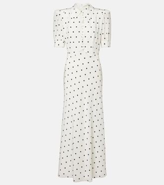 Alessandra Rich Midikleid aus Seide