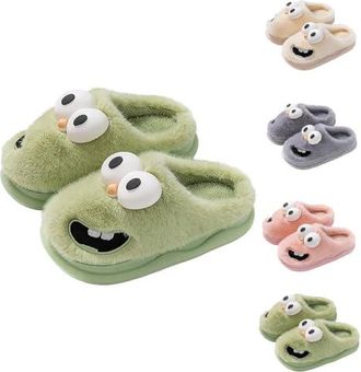 Generic Soulmate Pantoufles mignonnes antid&eacute;rapantes en polaire pour int&eacute;rieur et maison avec semelle &eacute;paisse et chaude - Plateforme d&eacute;contract&eacute;e sans talon -