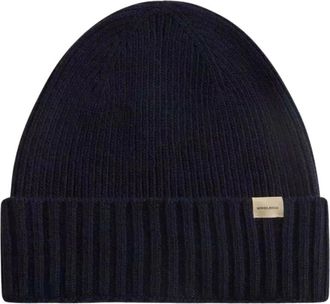 Woolrich Homme, Accessoires, Bleu, Taille: ONE Size Set berretto e sciarpa in misto lana