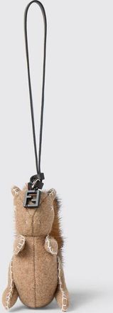 Fendi Schl&uuml;sselanh&auml;nger aus Nerzfell und Wolle mit Animal-Print