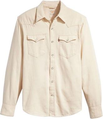 Levi's Barstow Western Standard T-Shirt, EDDLYN Ecru, XXL Hommes