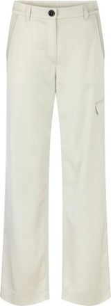 Marc Cain Weite Passform hohe Taille Pf&uuml;tzenhose - - Trousers - Damen - Beige - XS