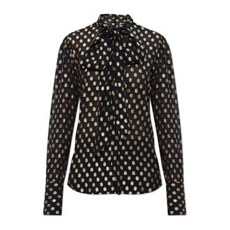 Dsquared2 Bluse mit Lurex-Faden - - Blouses & Shirts - Damen - Schwarzk - XS