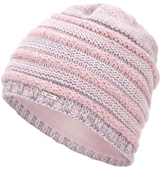 Faera Winterm&uuml;tze warm gef&uuml;tterte Winter-M&uuml;tze Fleece-Futter Winter Strick-M&uuml;tze Beanie-M&uuml;tze Damen Herren One-Size, Farbe:Rose