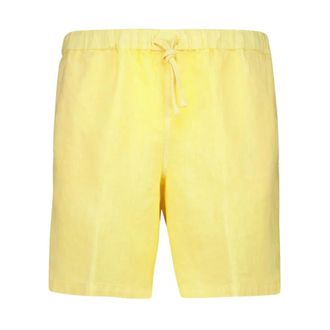 120% Lino Homme, Shorts, Jaune, Taille: 3XL Shorts Bermuda Zafferano en lin