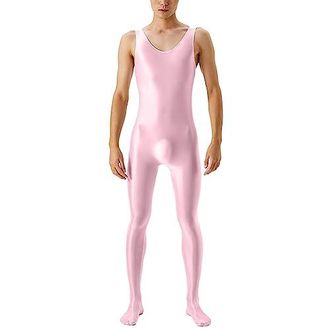 Generic Ensemble de Bodysuit Wetlook pour Homme - Set de Compression Sport - T-shirt de Compression &agrave; Manches Longues - Rashguard - T-shirt en Latex avec Pant