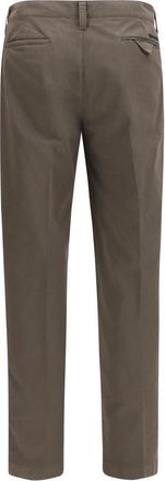 Prada Cotton Tailored Trousers - Brown