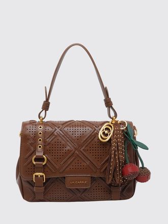 La Carrie Atena Labyrinth Handtasche aus perforiertem Kalbsleder