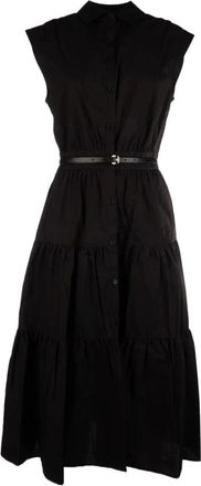 Michael Kors Femme, Robes, Noir, Taille: 42 FR Shirt Robes