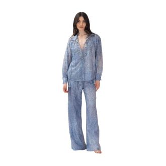 Ermanno Scervino Damen, Hosen, Blau, MGr&ouml;&szlig;e