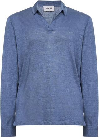 D4.0 Homme, Tops, Bleu, Taille: M T-shirt &agrave; manches longues
