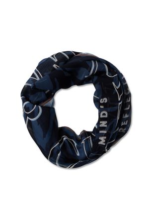 Cecil Gemusterter Loop Schal urban dark blue A