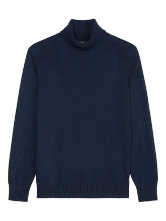 Marc O'Polo pull côtelé à col roulé - Bleu