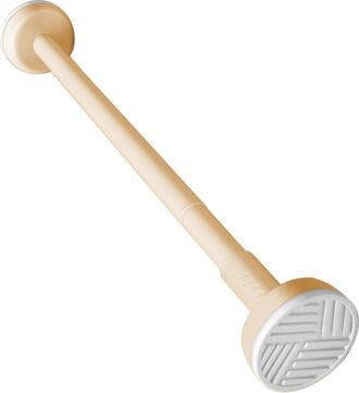 Generic Duschvorhangstange Ohne Bohren Verstellbar Gardinenstange Rutschfest Edelstahl Teleskopstange für Gardinen Badewanne Fenster Schrank Kleiderschrank(Be