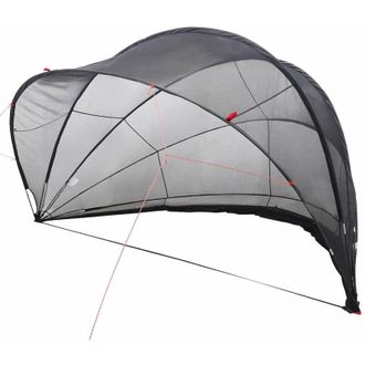 vidaXL Pool-Dome Schwarz 500 x 500 x 236 cm vidaXL