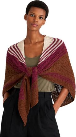 Akep Femme, Accessoires, Multicolore, Taille: ONE Size Scialle in maglia traforata