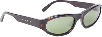 Marni Lunettes De Soleil - Marron